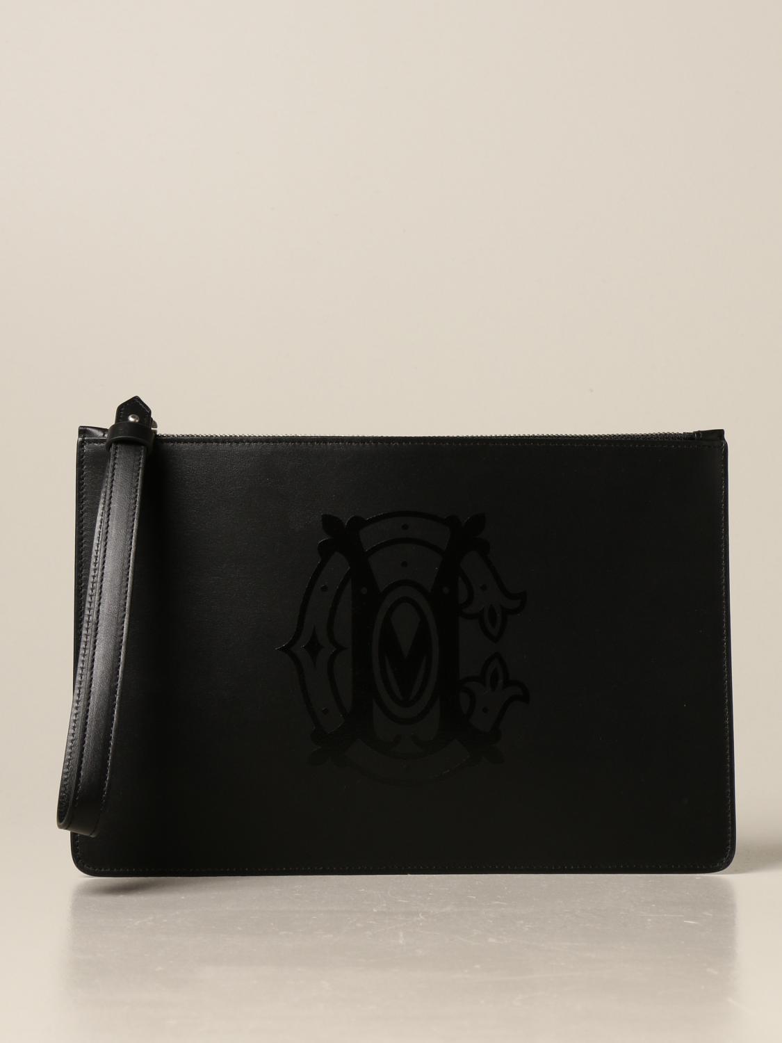 MARCELO BURLON: men's clutch bag - Black | Marcelo Burlon briefcase ...
