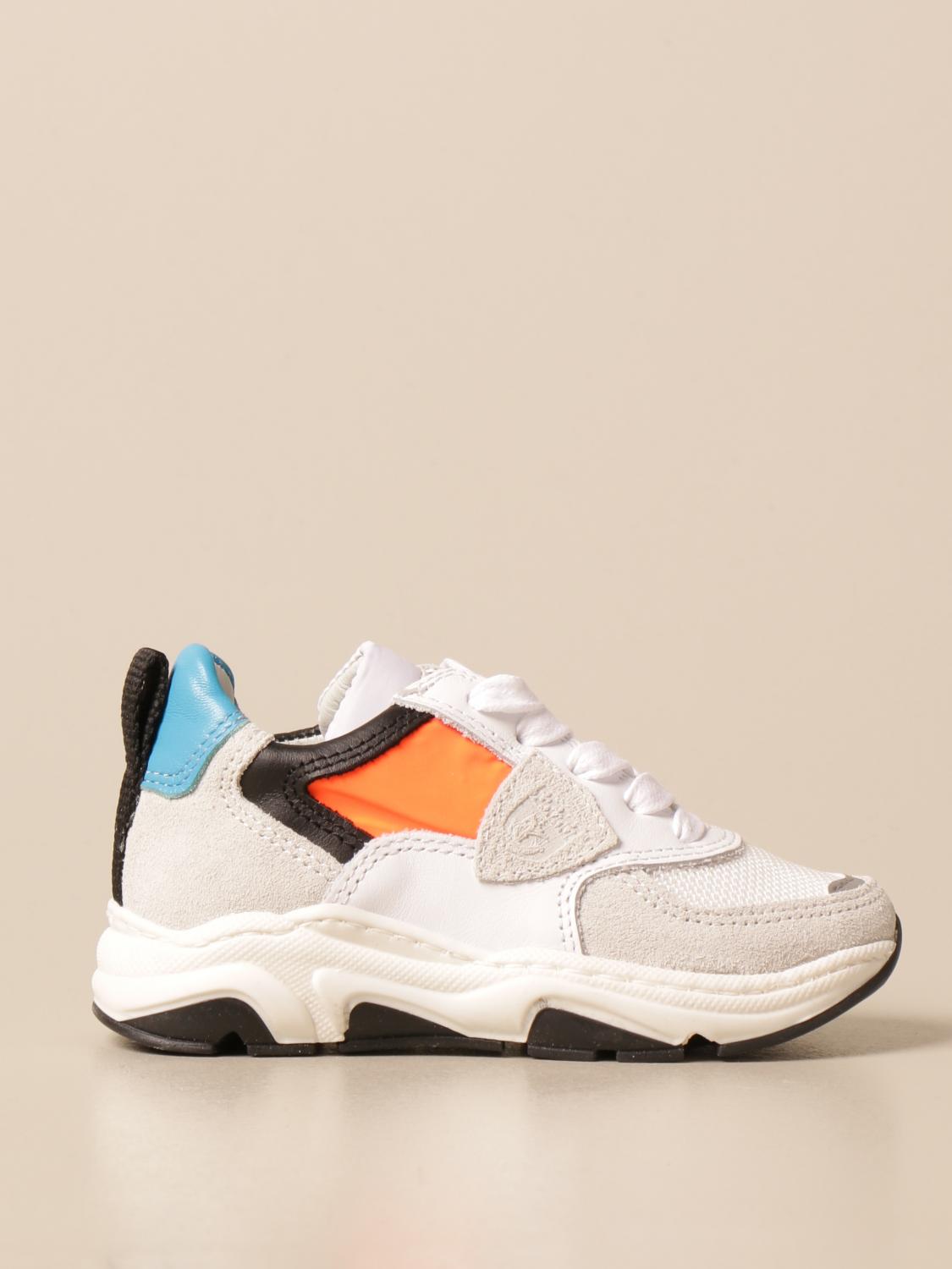 PHILIPPE MODEL: shoes for boy - White | Philippe Model shoes EZL0 WP2 ...