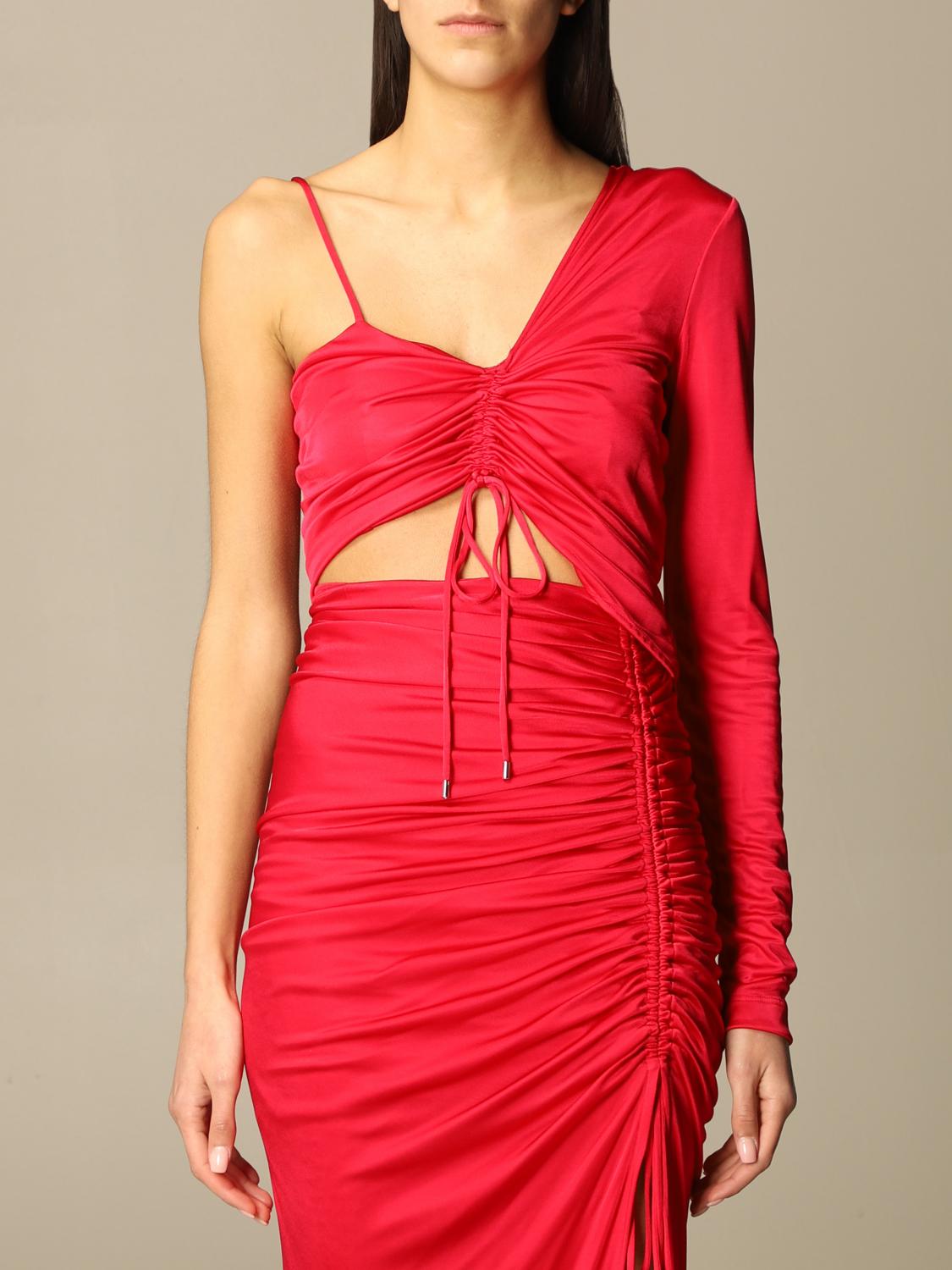 Top cropped The Asymmetrical Attic | Top The Attico Women Red | Top The ...