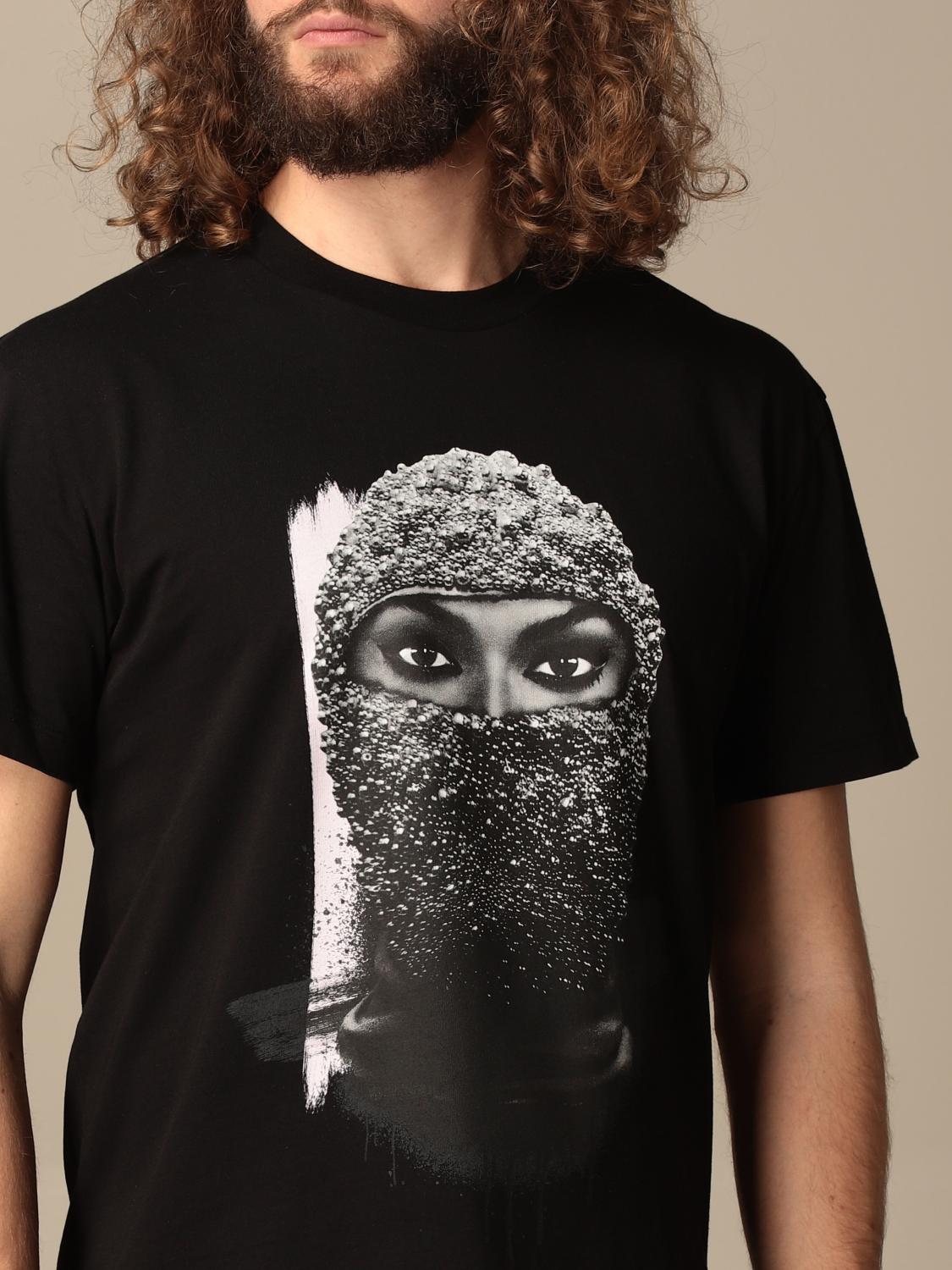 IH NOM UH NIT: T-shirt with front print - Black | Ih Nom Uh Nit t-shirt ...