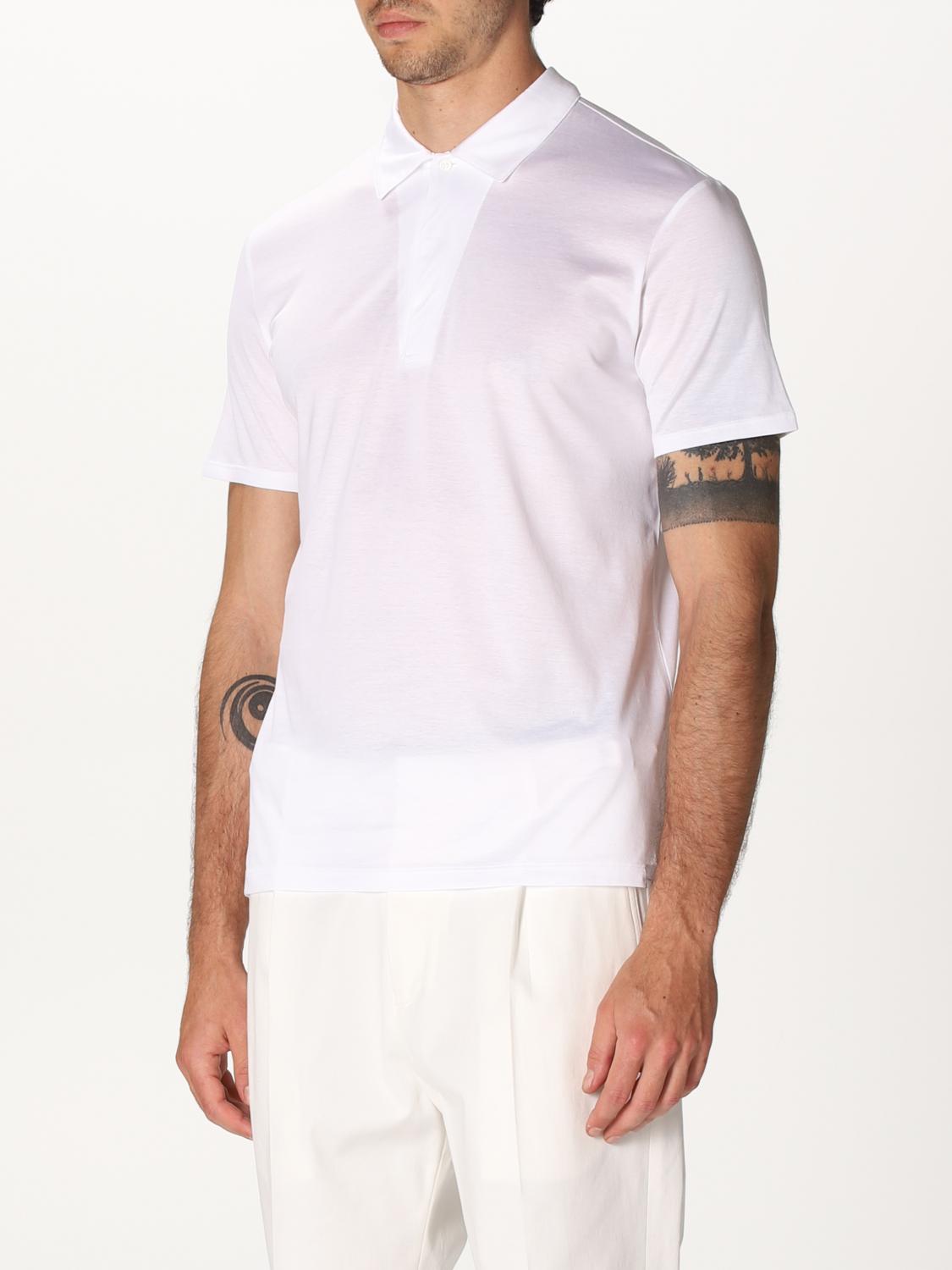 Paolo Pecora Outlet: polo shirt for men - White | Paolo Pecora polo ...