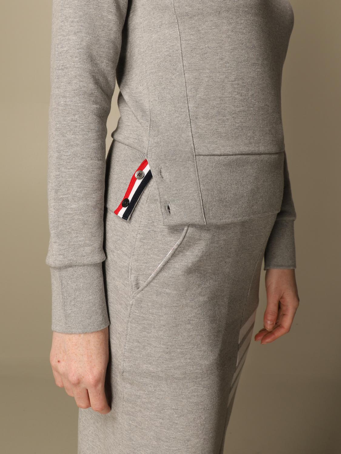 THOM BROWNE: Sudadera mujer - Gris | Sudadera Thom Browne FJT002A 00535 ...