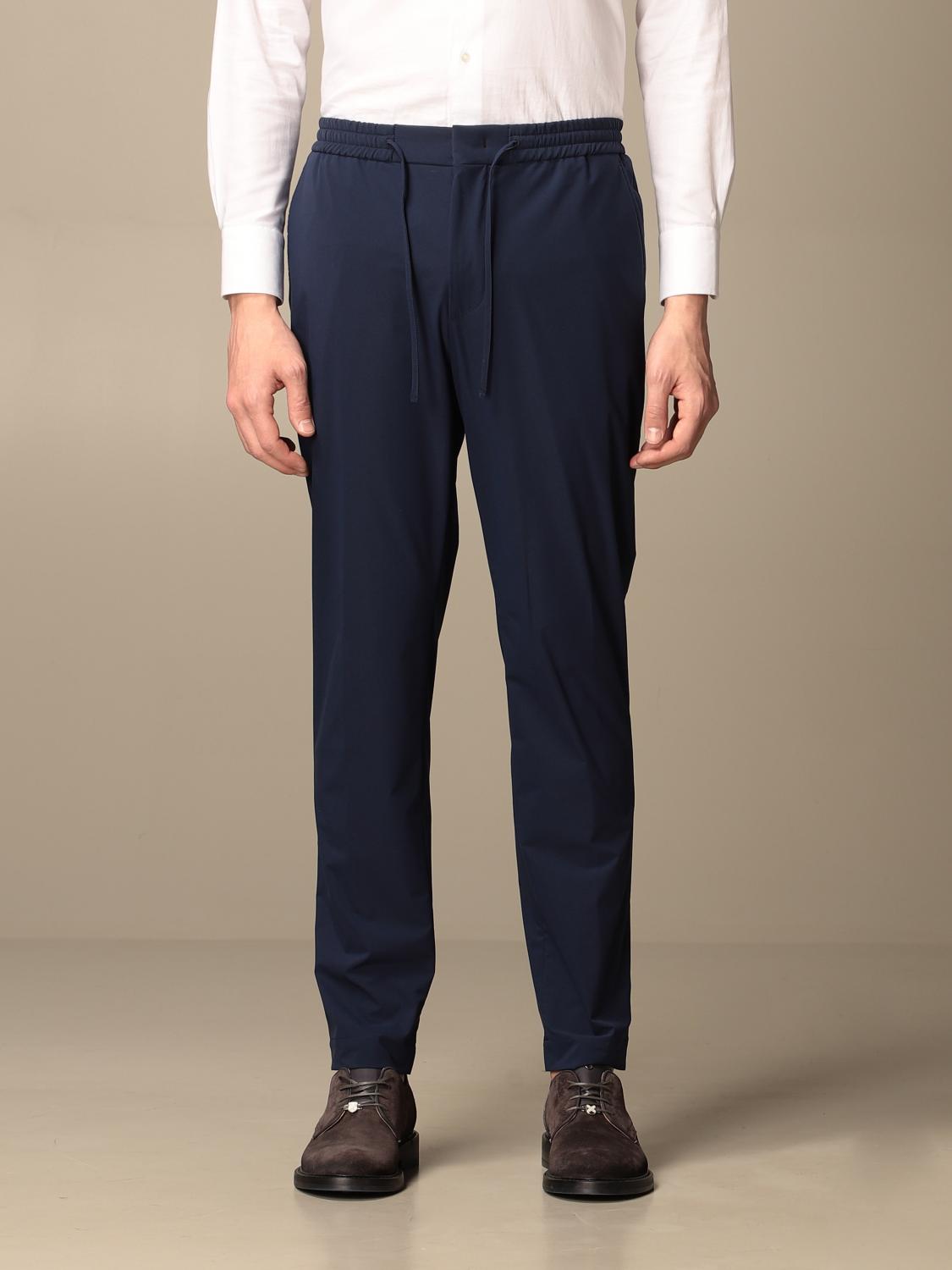 MANUEL RITZ: Pants men - Blue | Pants Manuel Ritz 3032P2952213139 ...