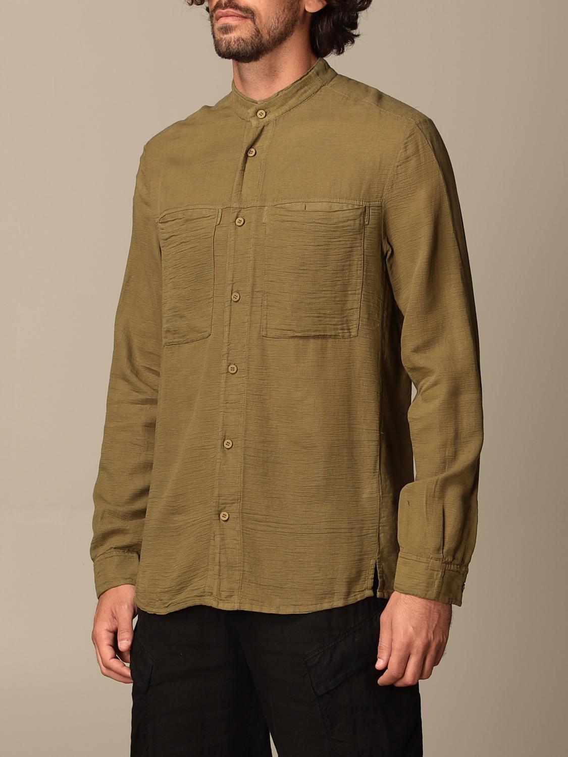 TRANSIT: Shirt men | Shirt Transit Men Green | Shirt Transit CFUTRNX330 ...