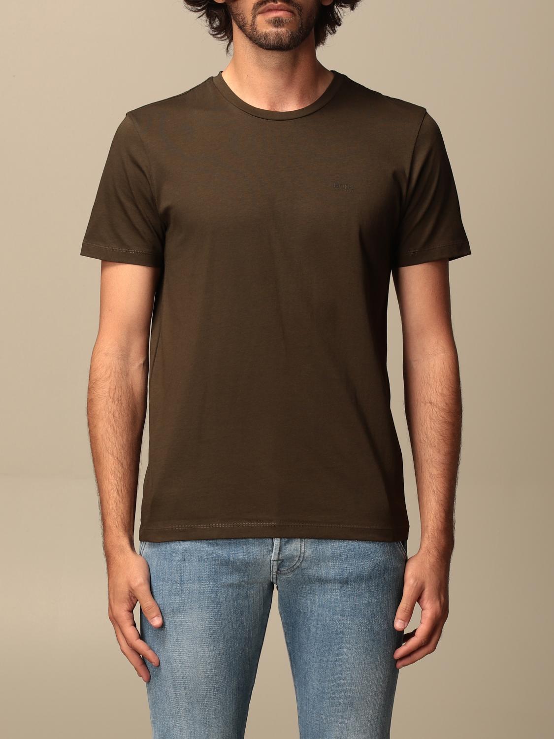 BOSS：tシャツ メンズ - グリーン | GIGLIO.COMオンラインのBoss Tシャツ LECCO801013661301