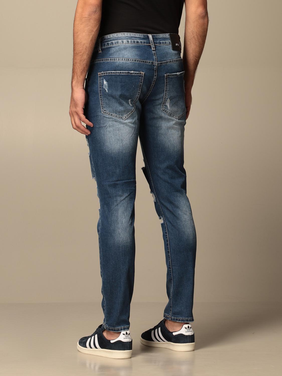 ALESSANDRO DELL'ACQUA: jeans in denim with rips | Jeans Alessandro Dell ...