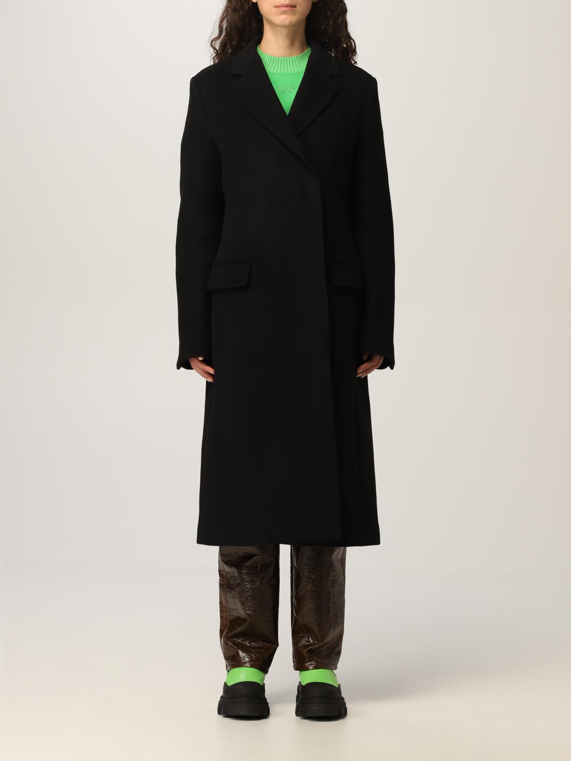 MSGM: Coat women - Black | Coat Msgm 3141MDC13217701 GIGLIO.COM