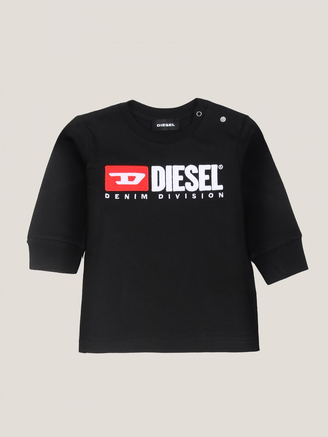 DIESEL: t-shirt for baby - Black | Diesel t-shirt 00k21s 00yi9 online ...