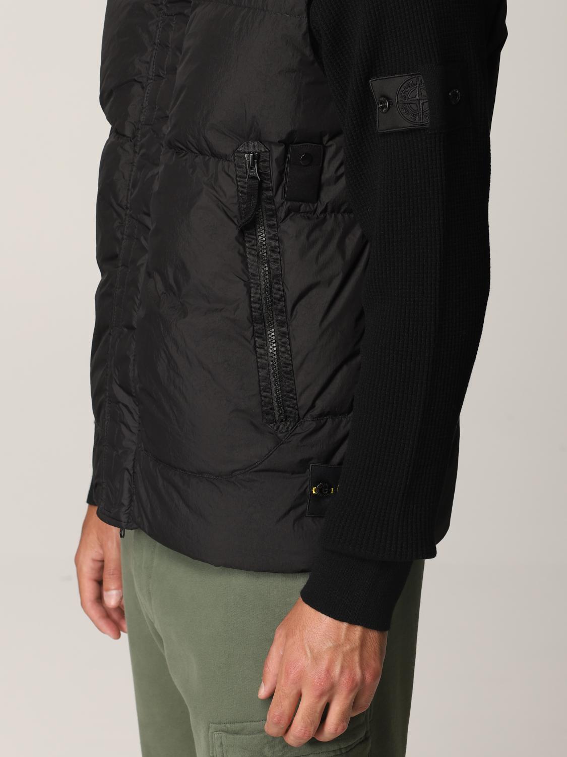 STONE ISLAND: suit vest for man - Black | Stone Island suit vest G0123 ...