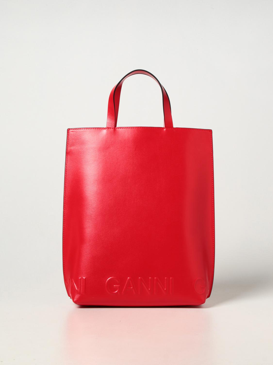 GANNI: Crossbody bags women | Handbag Ganni Women Red | Handbag Ganni ...