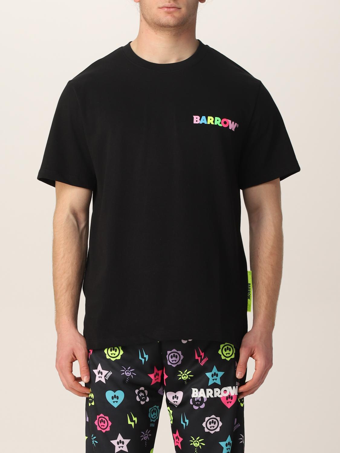Barrow T-shirt With Graphic Print In Black | ModeSens