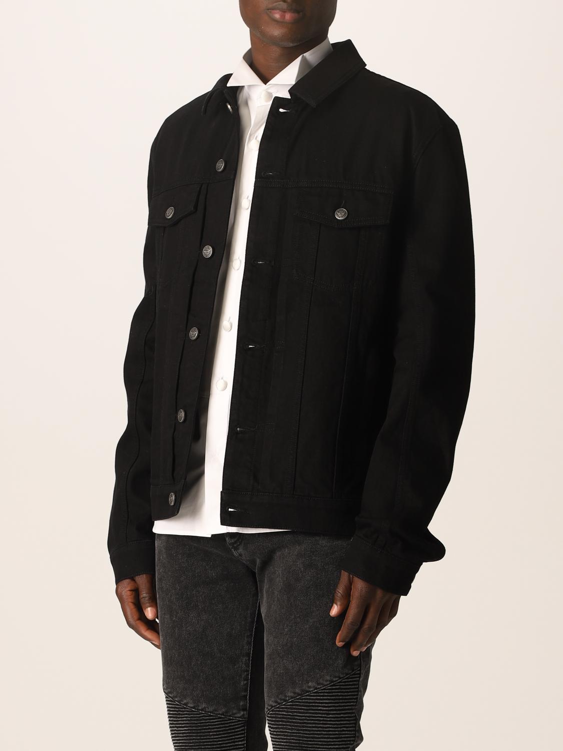BALMAIN: Jacket men | Jacket Balmain Men Black | Jacket Balmain ...