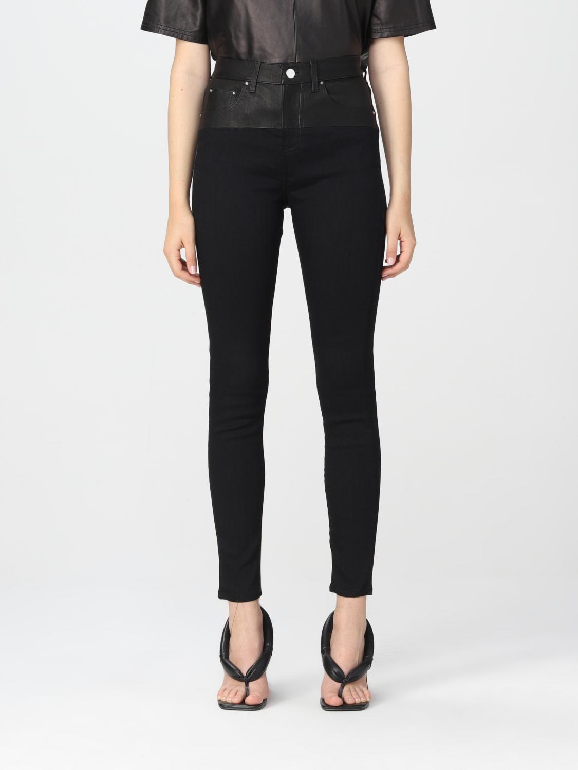 Amiri Jeans Women In Black Modesens