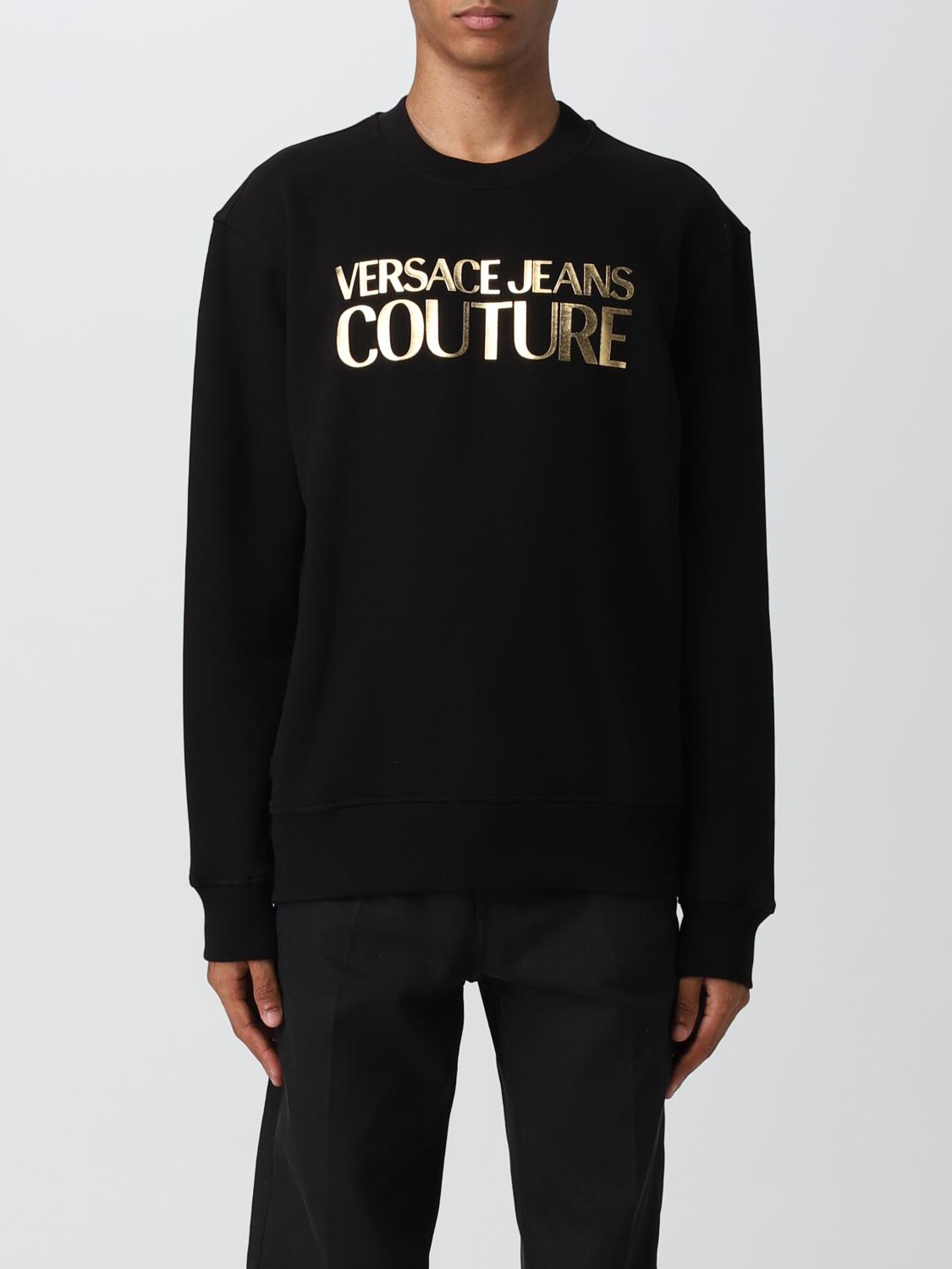 VERSACE JEANS COUTURE: sweatshirt for men - Black | Versace Jeans Couture sweatshirt ...
