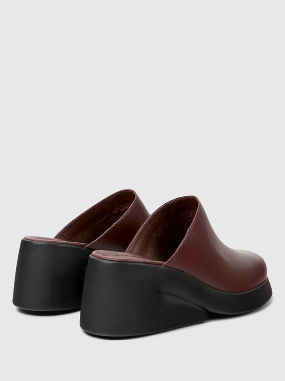 CAMPER: Sabot Kaah in pelle - Bordeaux | Sandali Bassi Camper K201283 ...
