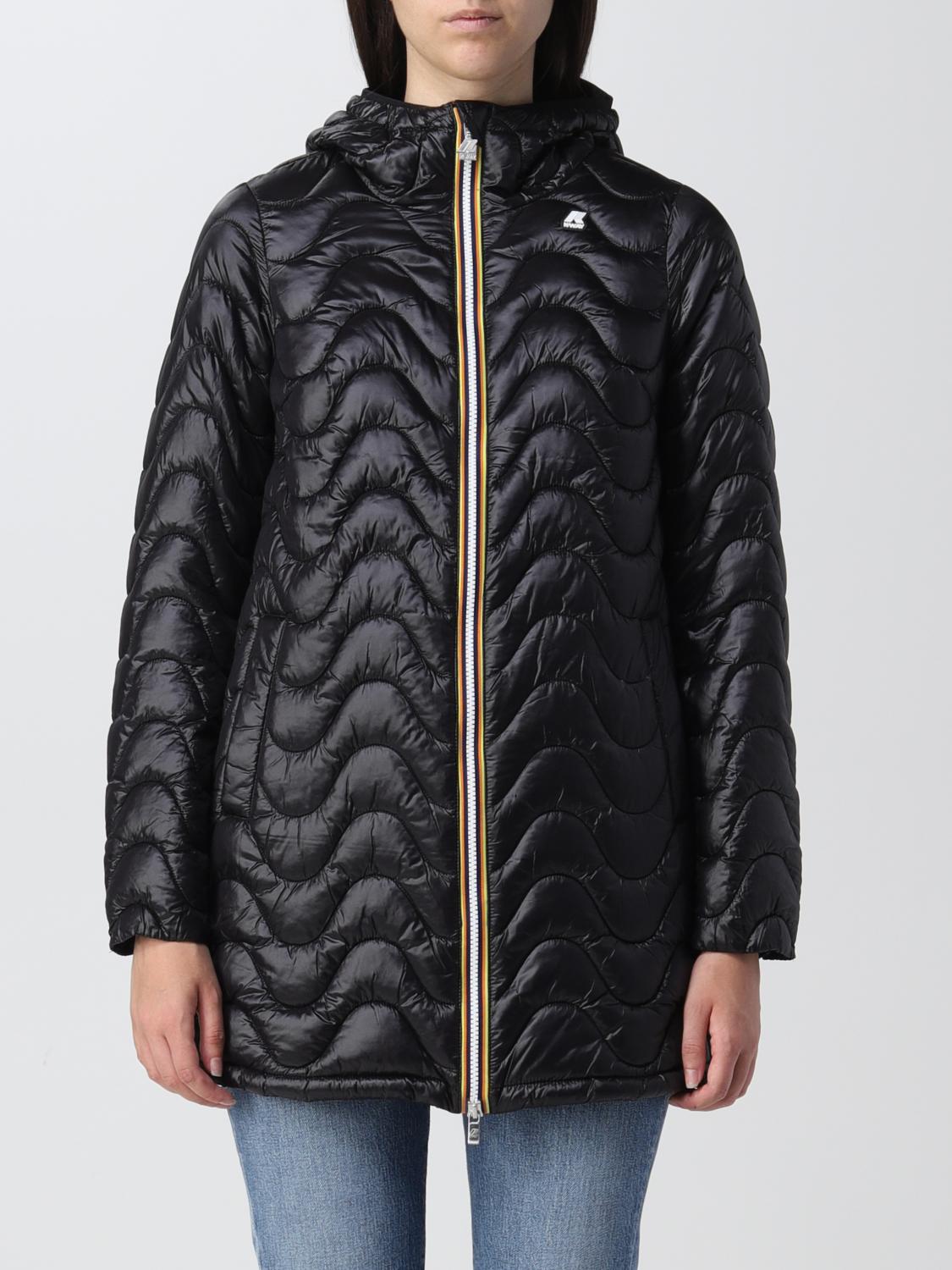 K-WAY: jacket for woman - Black | K-Way jacket K3112SW online on GIGLIO.COM