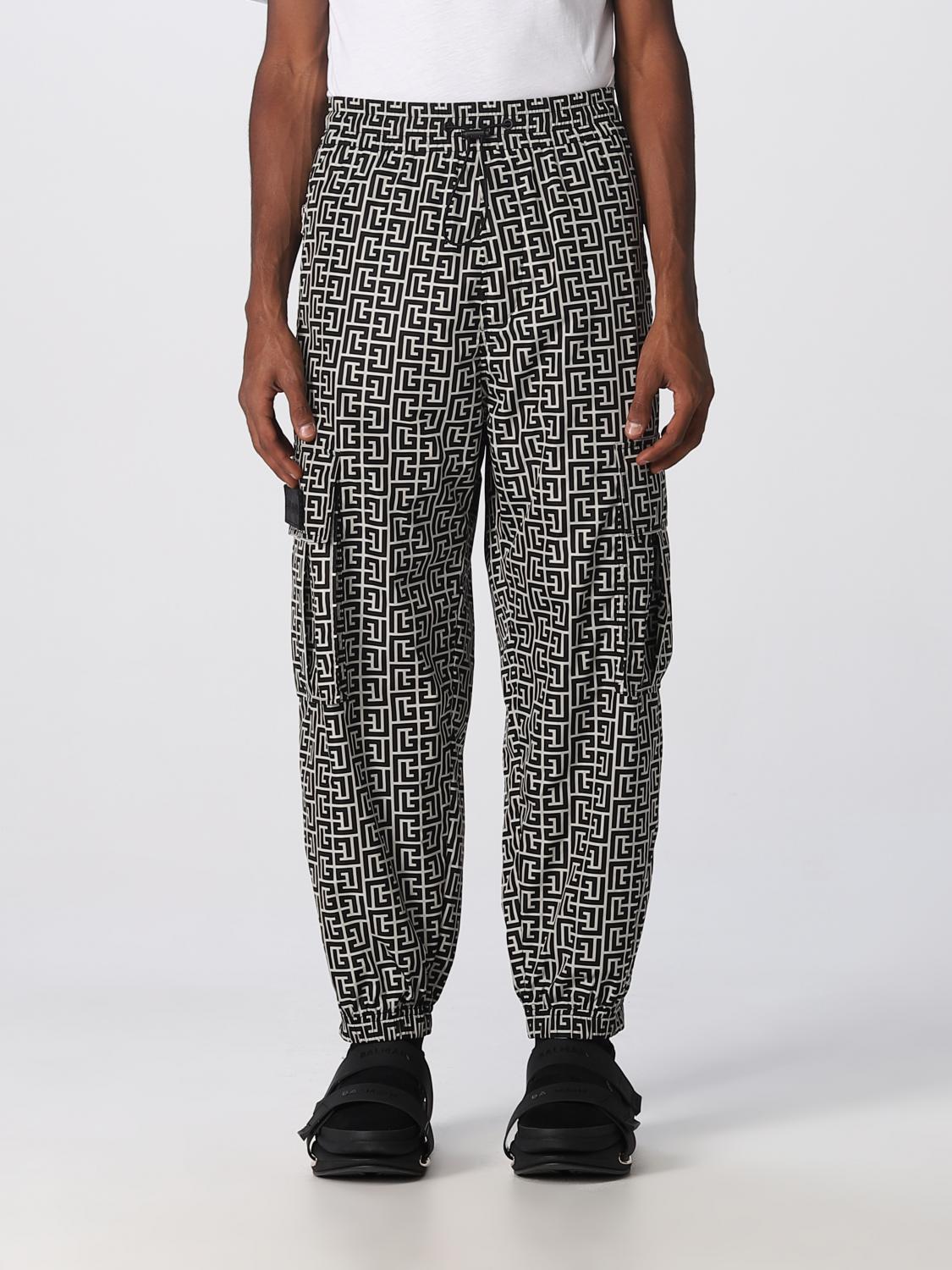 BALMAIN Pants For Man Ivory Balmain Pants YH1PO016XB50 Online On