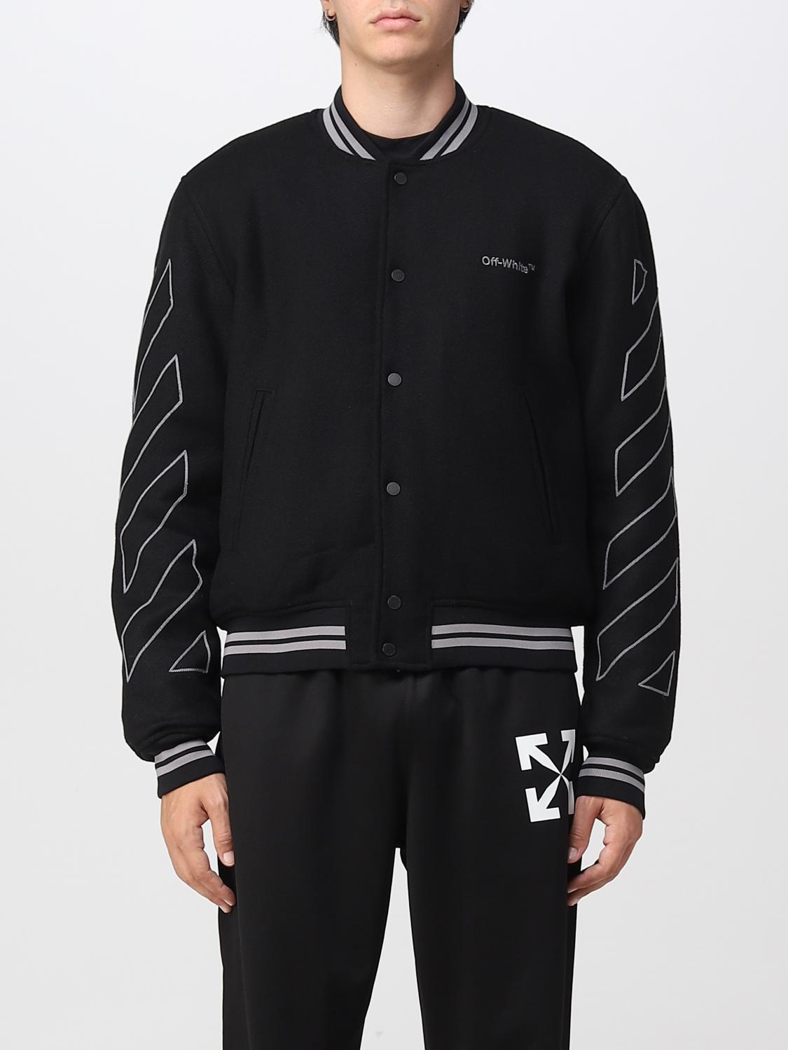 OFF-WHITE: jacket for man - Black | Off-White jacket OMEA315F22FAB001 ...