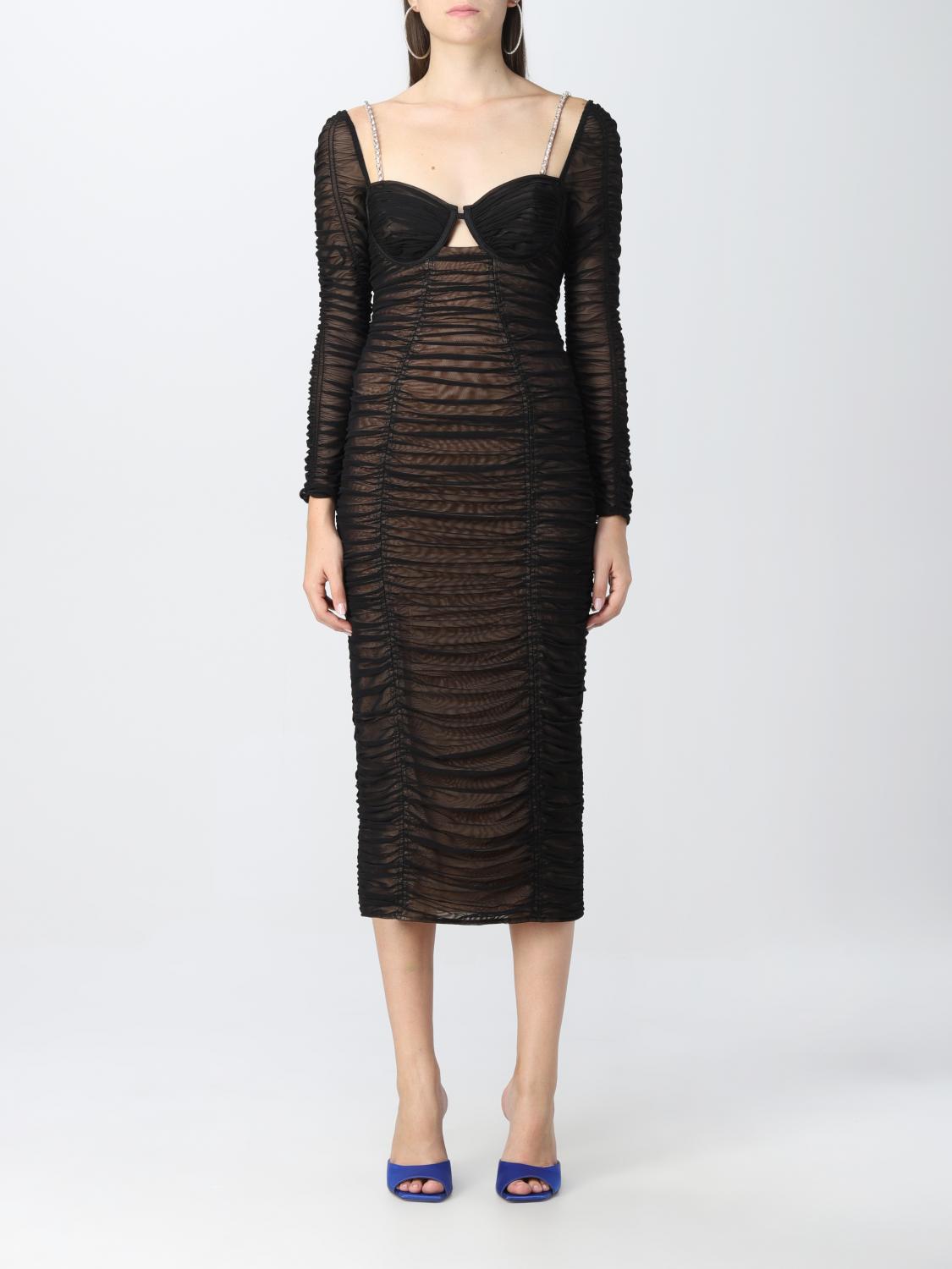 SELF-PORTRAIT: dress for woman - Black | Self-Portrait dress AW22001B ...
