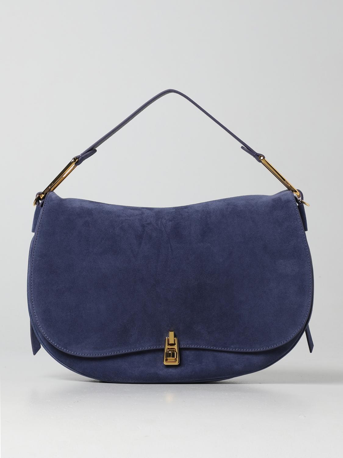 COCCINELLE: Borsa Magie in suede - Mirtillo | Borsa A Spalla Coccinelle ...