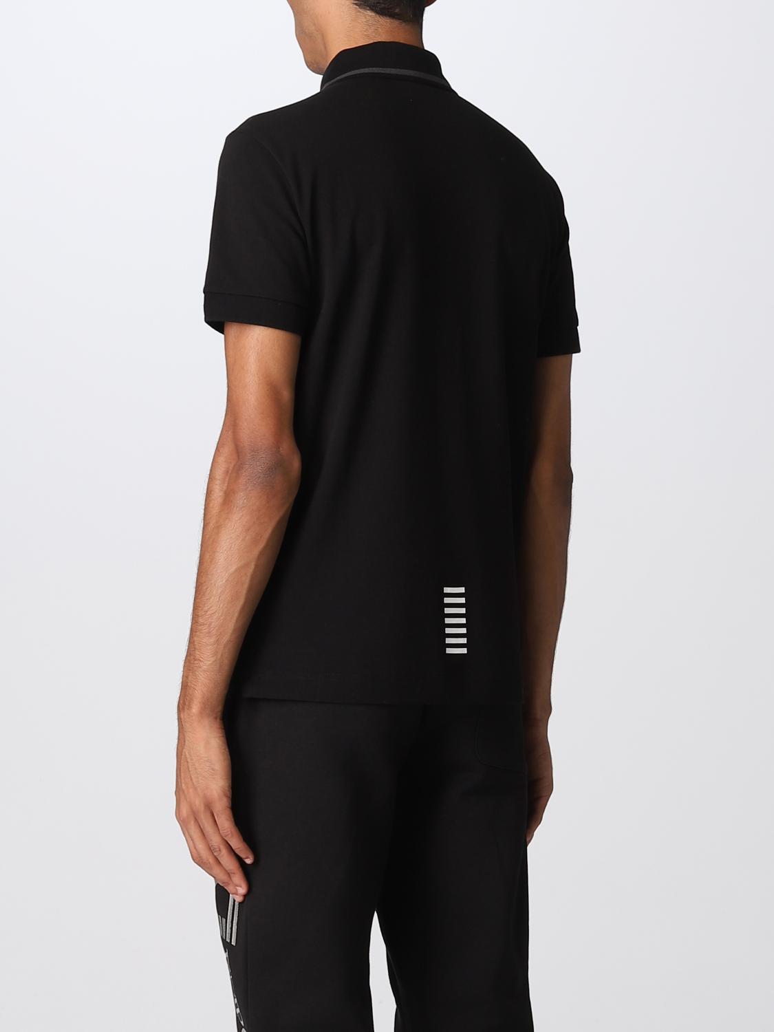 EA7: polo shirt for man - Black | Ea7 polo shirt 8NPF06PJ04Z online on ...