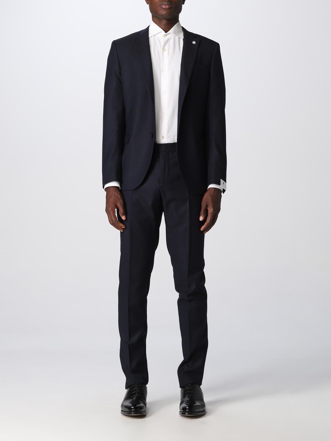 Manuel Ritz Suit Men In Blue | ModeSens