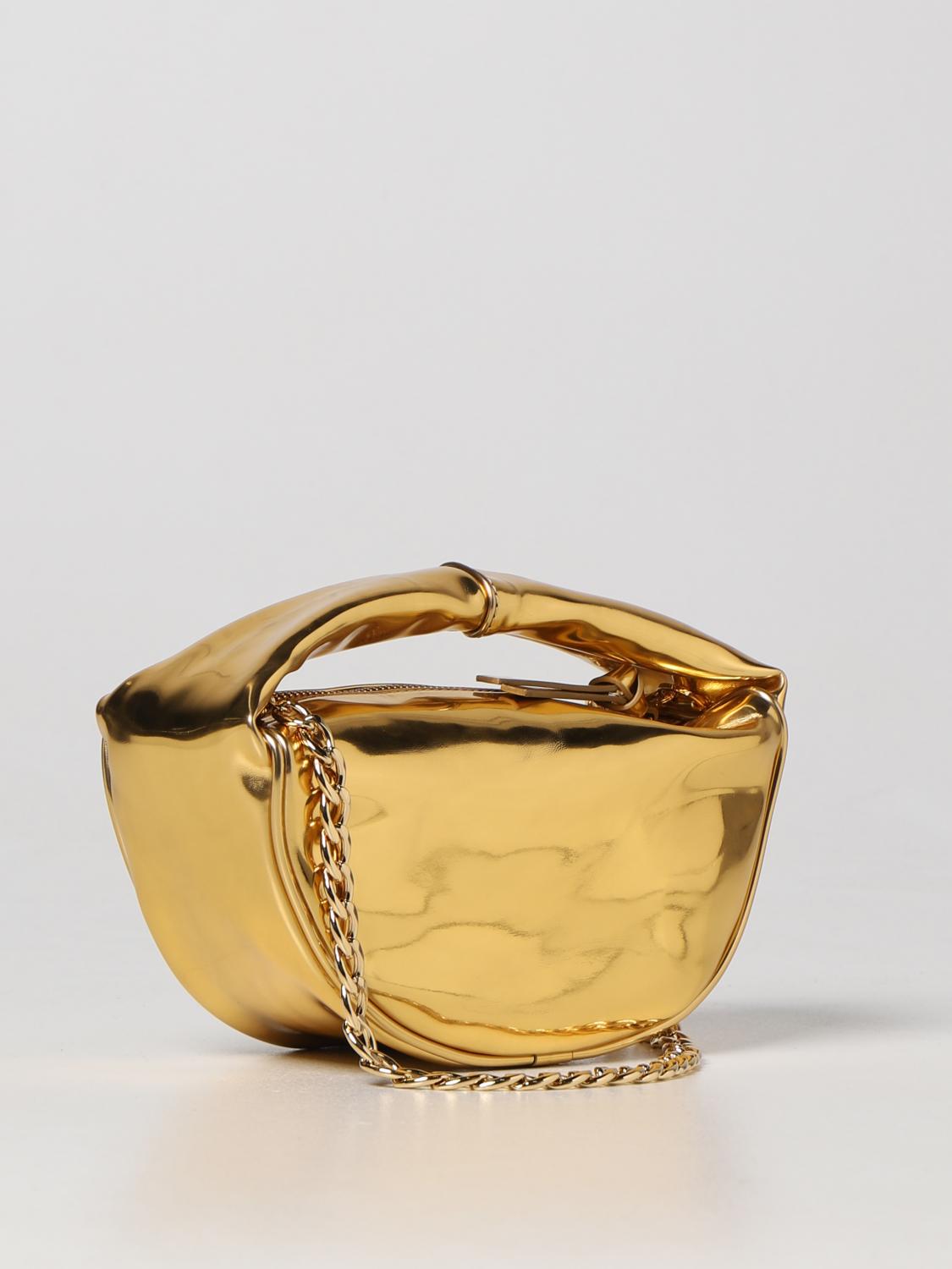 BY FAR Mini Bag For Women Gold By Far Mini Bag 22FWBCUSSGDLACSMA by-far-mini-bag-for-women-gold-by-far-mini-bag-22fwbcussgdlacsma