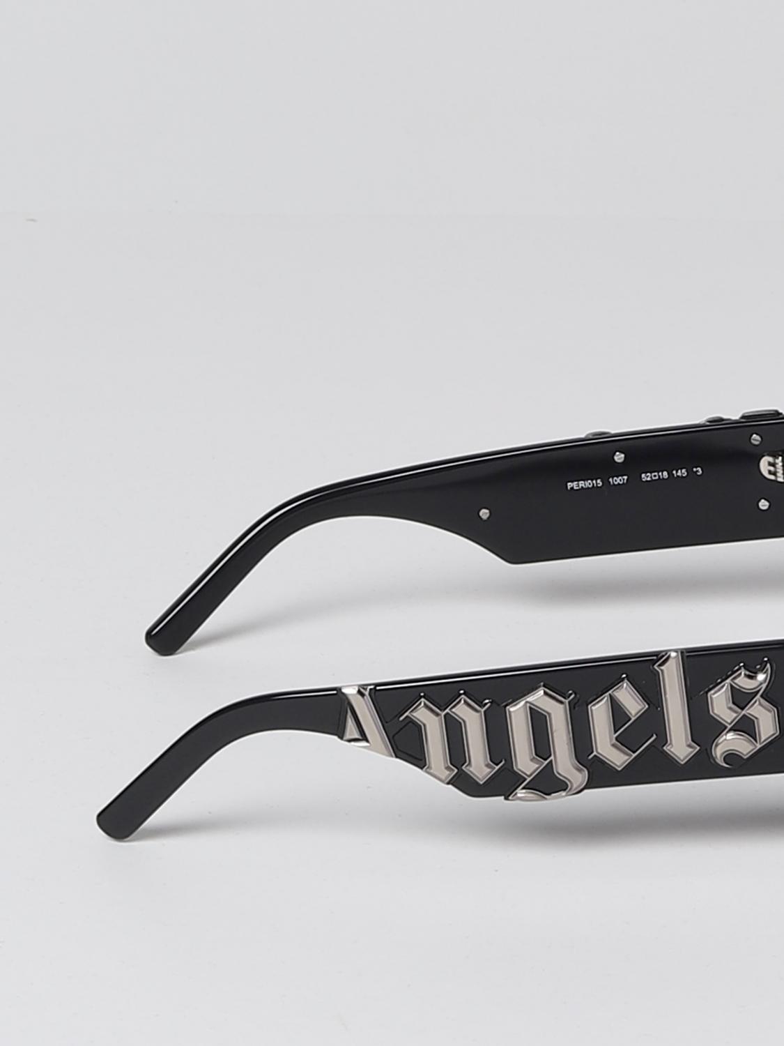 PALM ANGELS: glasses for men - Black | Palm Angels glasses ...