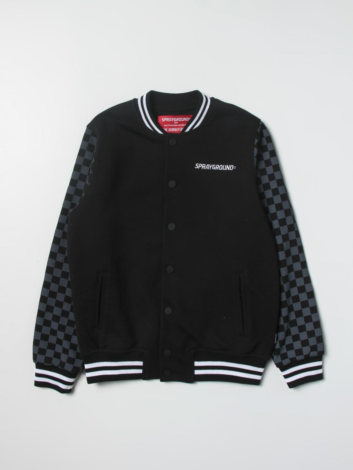 SPRAYGROUND: jacket for boys - Black | Sprayground jacket SPY300 online ...