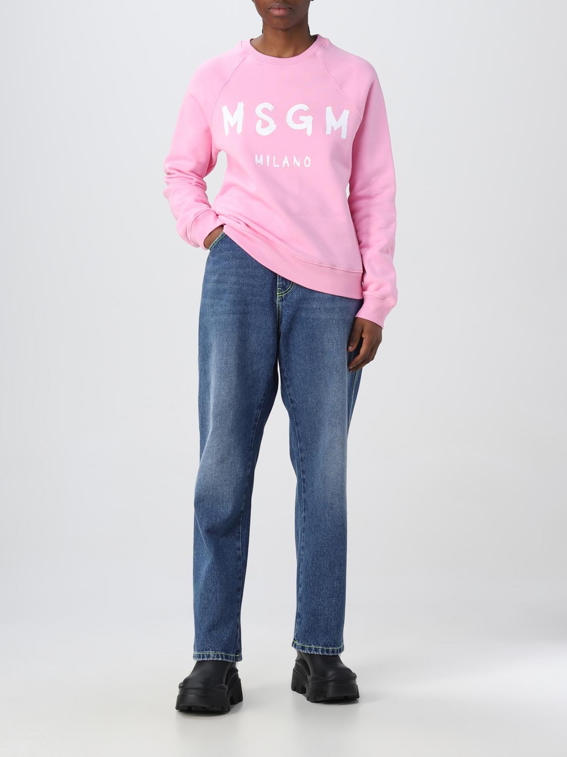 MSGM: Damen Sweatshirt - Pink | Msgm Sweatshirt 2000MDM513200001 online auf GIGLIO.COM