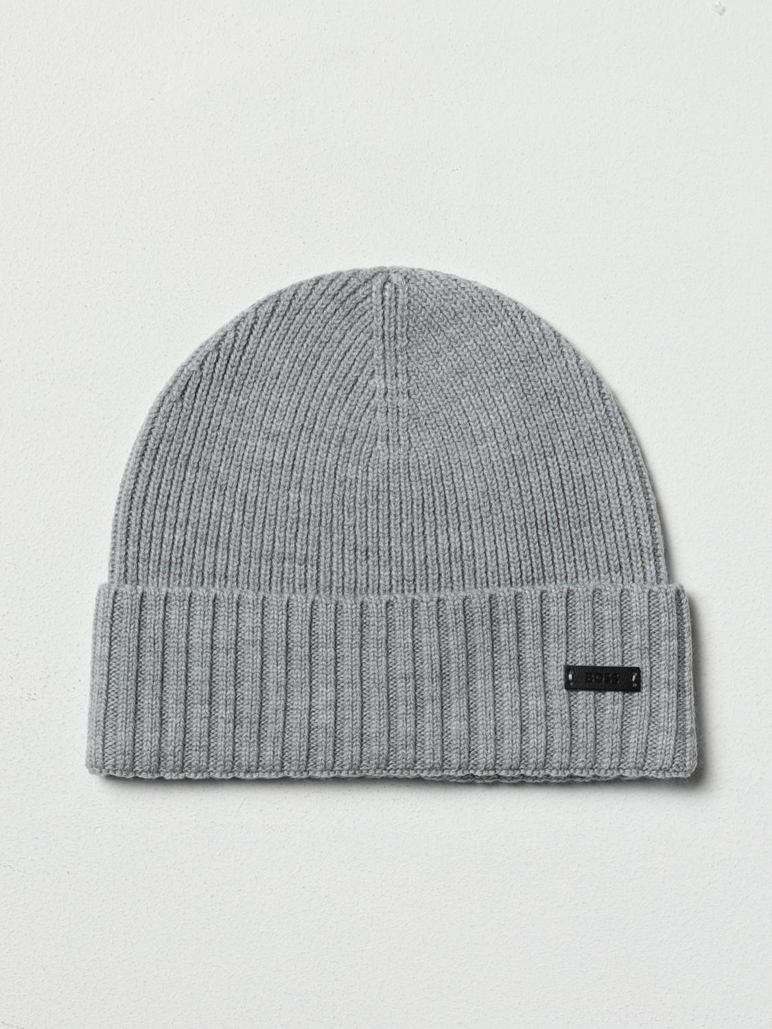 BOSS: hat for man - Grey | Boss hat 50475930 online on GIGLIO.COM