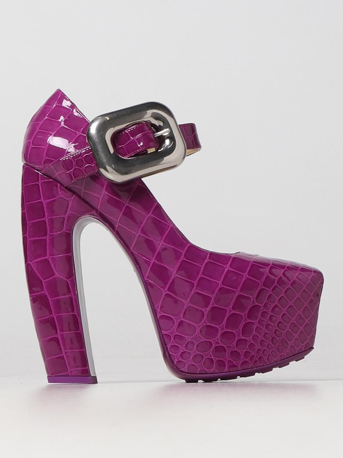Bottega Veneta High Heel Shoes Woman Color Violet | ModeSens