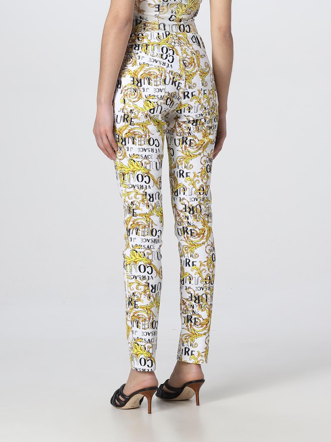 VERSACE JEANS COUTURE: pants for woman - White | Versace Jeans Couture ...
