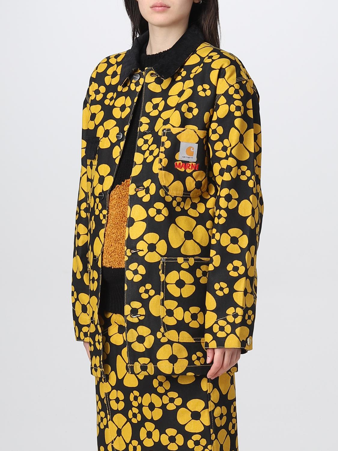 MARNI: jacket for woman - Yellow | Marni jacket JKMA031290UTX001 online ...
