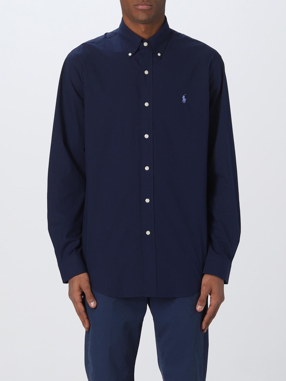 POLO RALPH LAUREN: Camicia uomo - Blue Navy | Camicia Polo Ralph Lauren ...