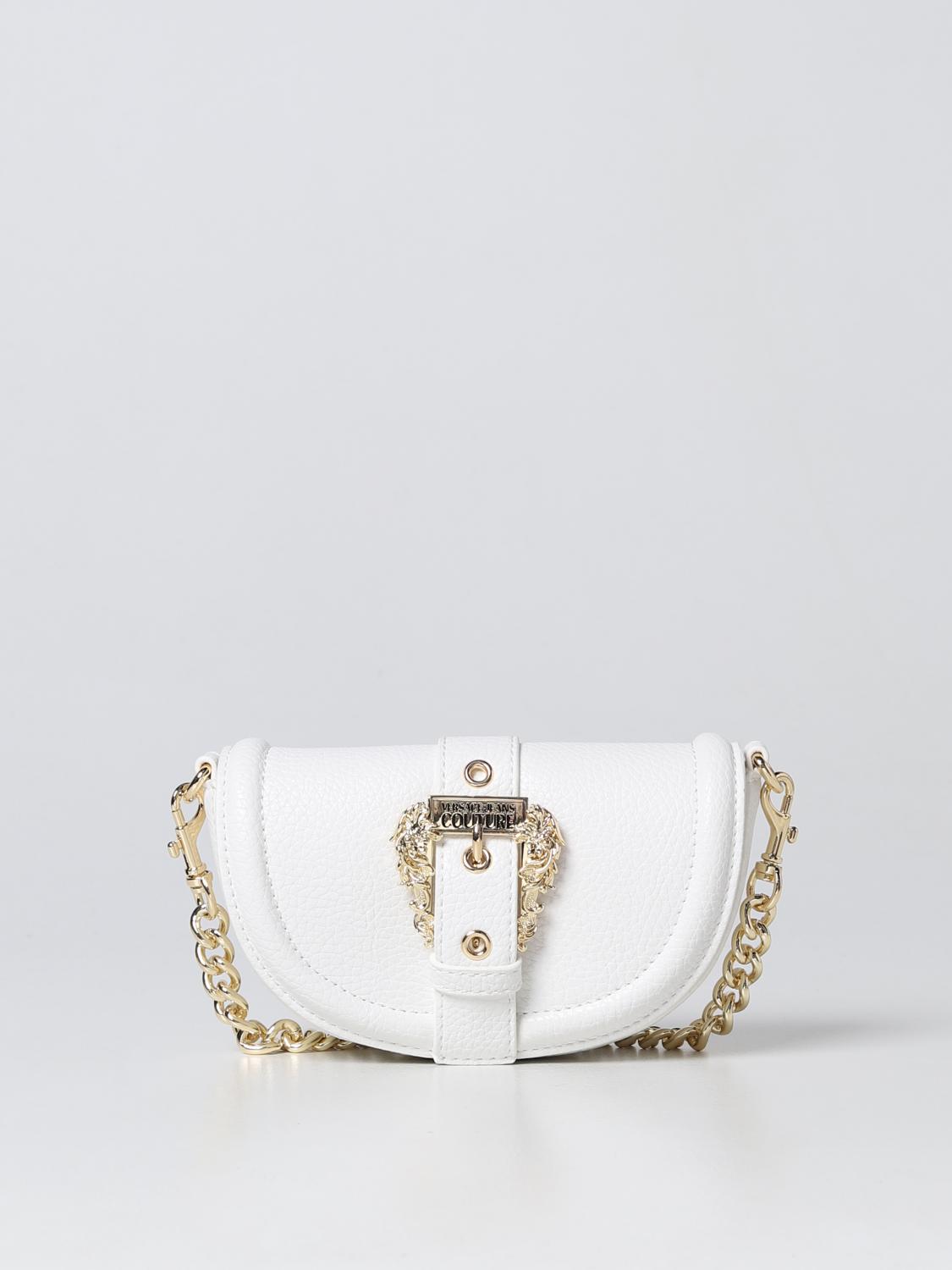VERSACE JEANS COUTURE: mini bag for woman - White | Versace Jeans ...