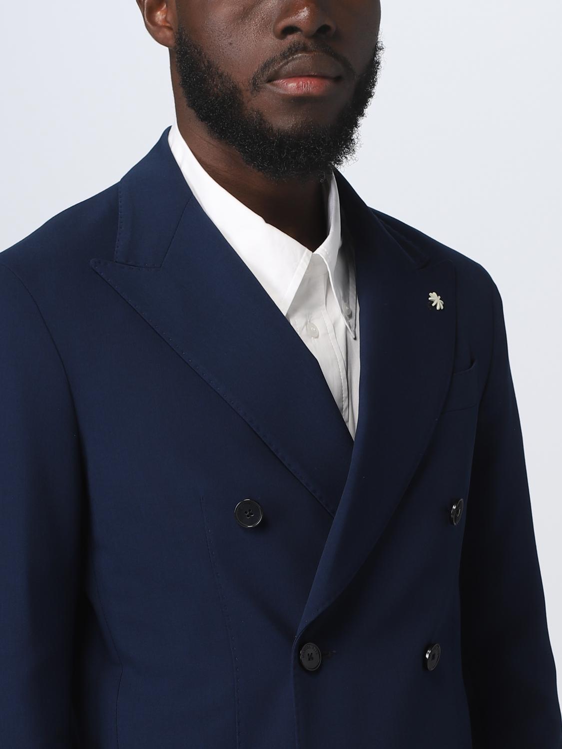 MANUEL RITZ: suit for man - Blue | Manuel Ritz suit 3432A3738233270 ...