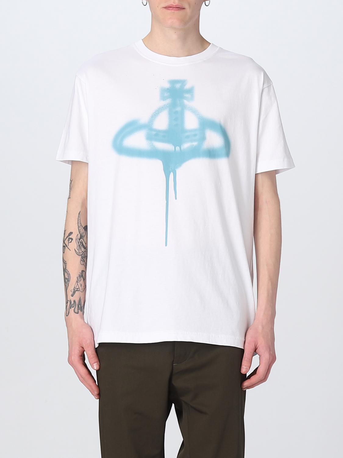 VIVIENNE WESTWOOD: t-shirt for man - White | Vivienne Westwood t-shirt 3G010011J001MGO online on ...