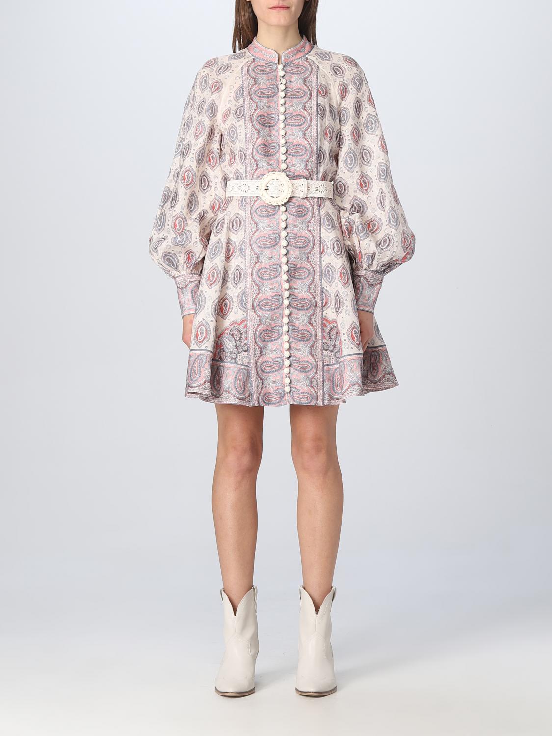 Zimmermann Dress Woman Color Ivory | ModeSens