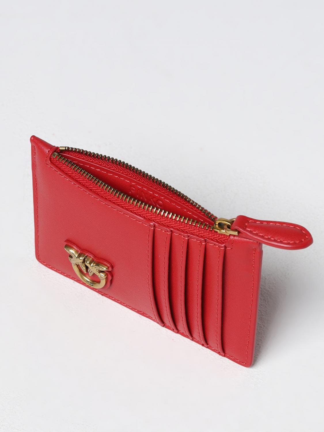 PINKO: wallet for woman - Red | Pinko wallet 10025A0F1 online on GIGLIO.COM