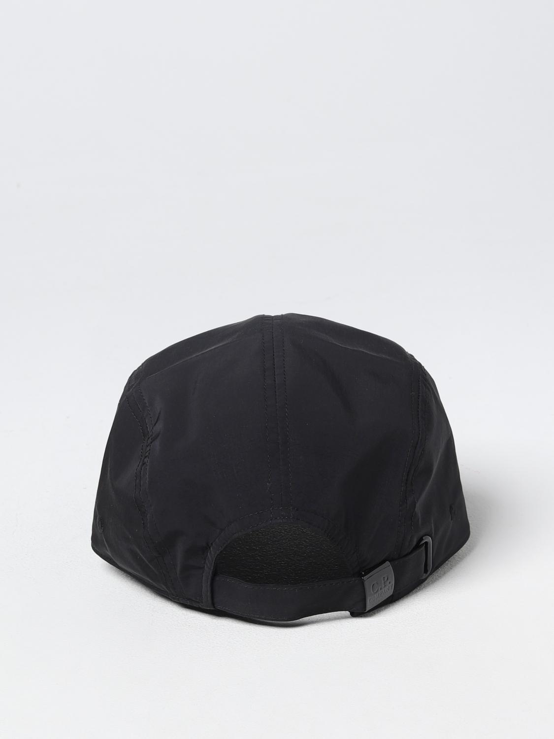 C.P. COMPANY: Cappello in tessuto tecnico - Nero | Cappello C.p ...