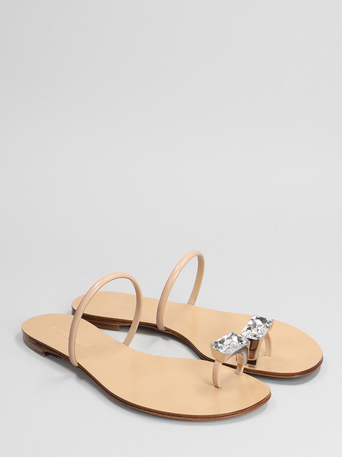 CASADEI: Sandalias planas para mujer, Rosa Pálido | Sandalias Planas ...