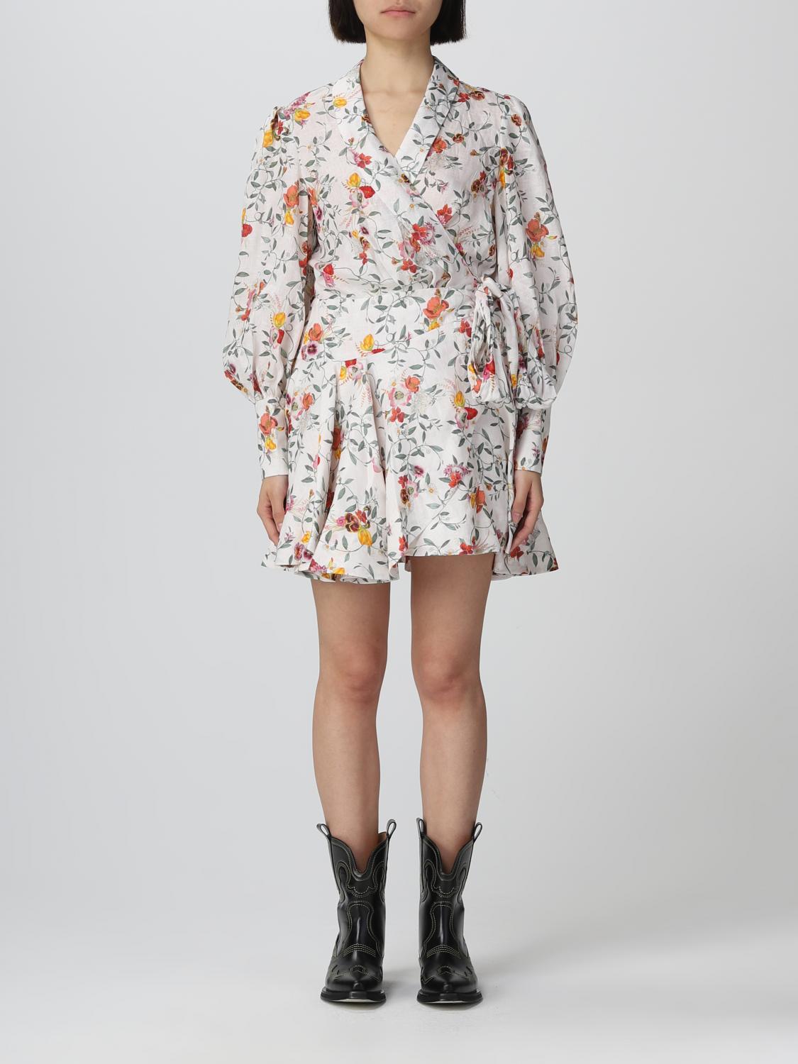 Zimmermann Dress Woman Color Ivory | ModeSens