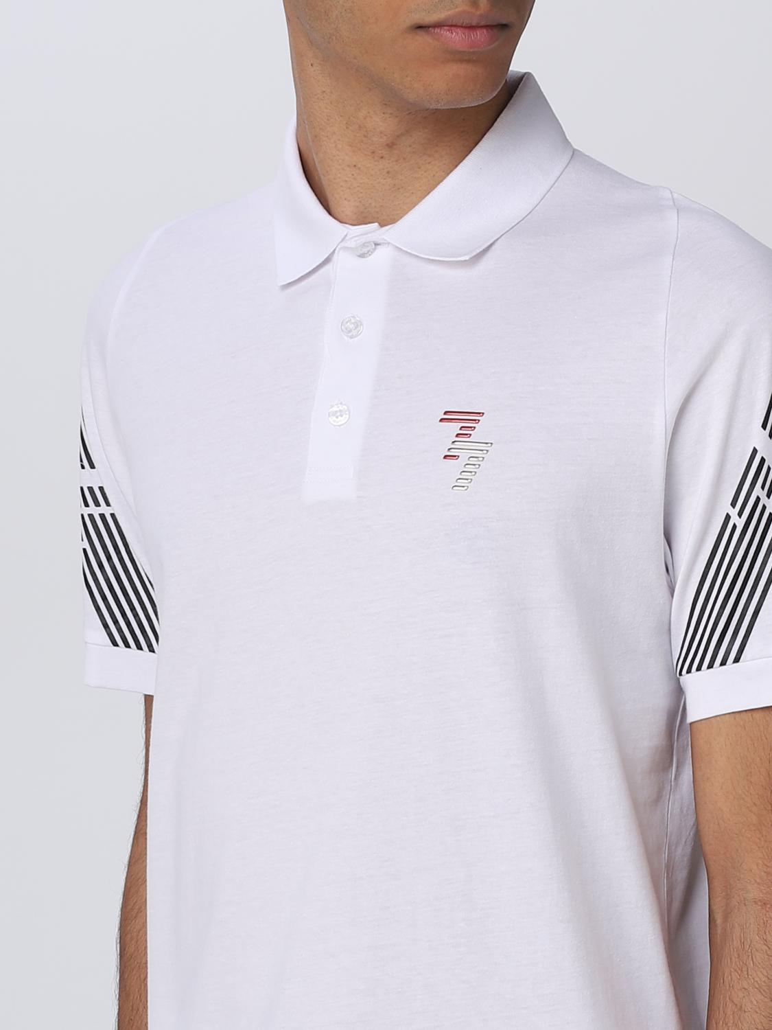 EA7: polo shirt for man - White | Ea7 polo shirt 3RPF51PJ3BZ online on ...