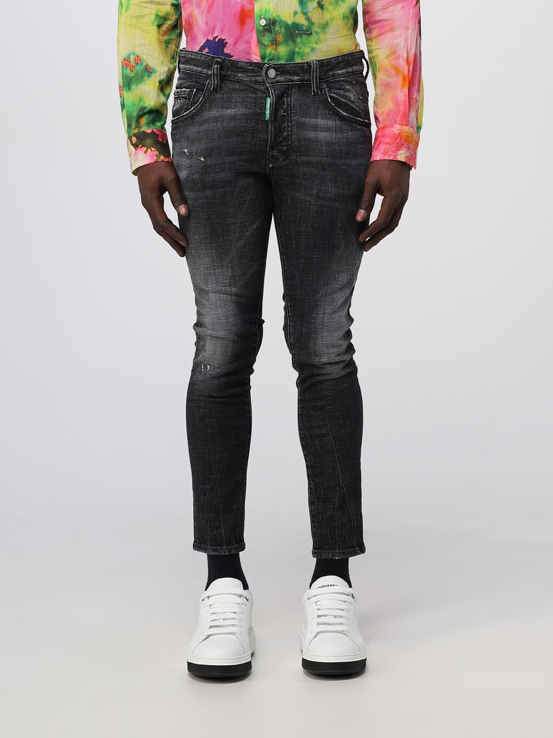 DSQUARED2: jeans for man - Black | Dsquared2 jeans S78LB0099S30835 ...