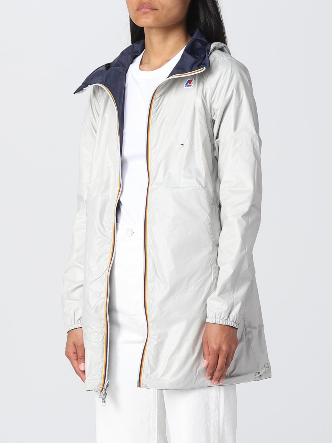 K-WAY: jacket for woman - Blue | K-Way jacket K21183W online on GIGLIO.COM