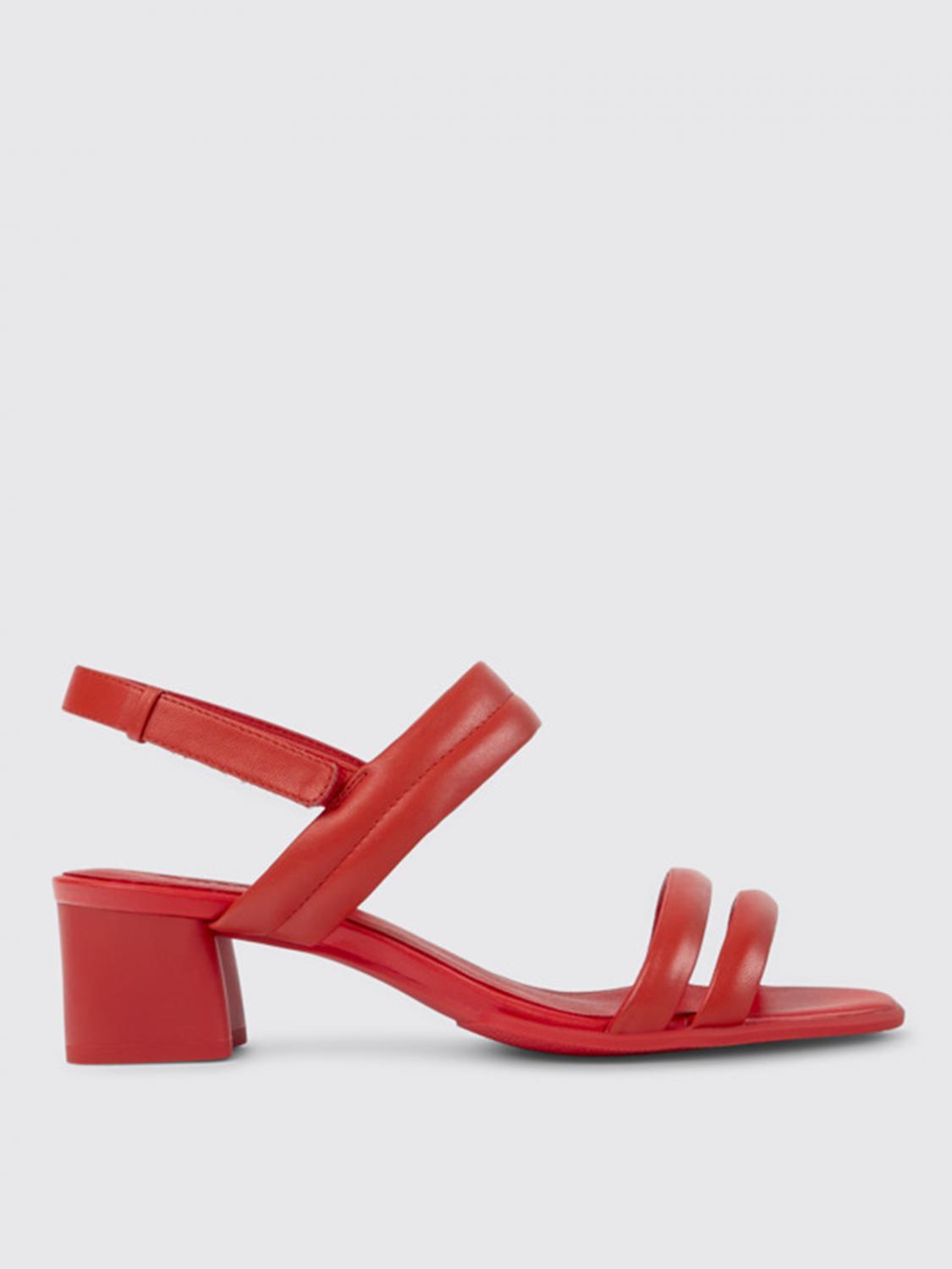 CAMPER: Sandalias de tacón para mujer, Rojo | Sandalias De TacÓN Camper ...