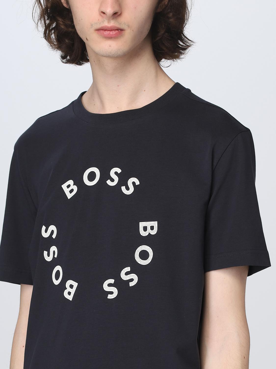 BOSS: Herren T-Shirt - Blau | Boss T-Shirt 50488831 online auf GIGLIO.COM