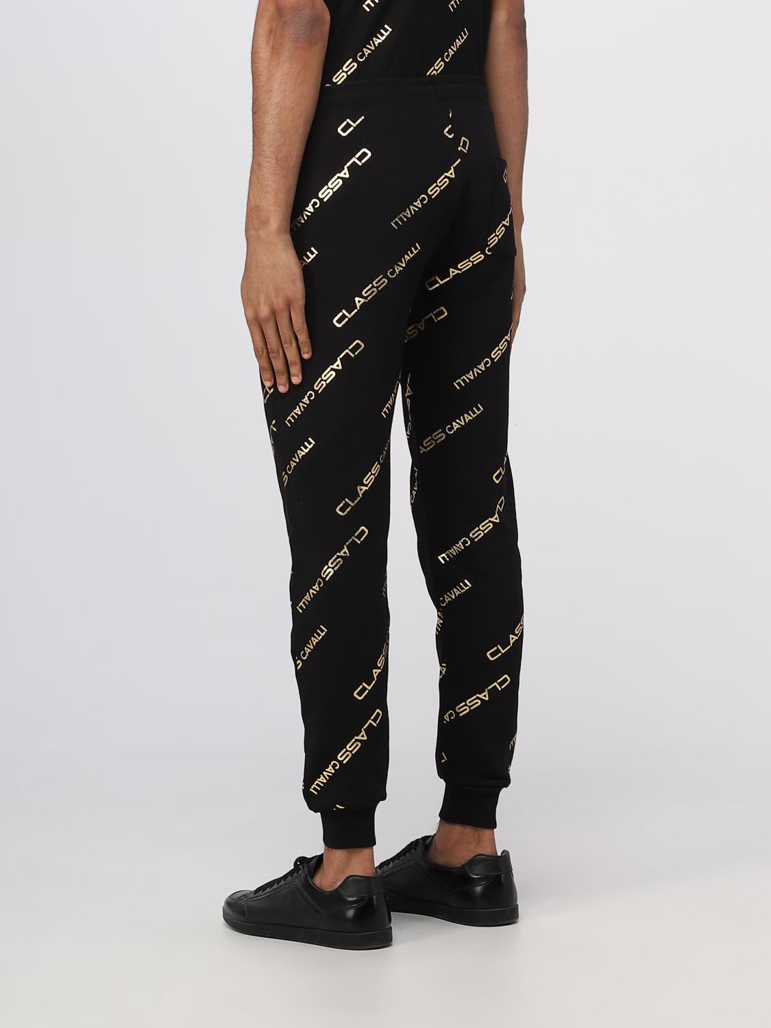 Class Roberto Cavalli Outlet: pants for man - Black | Class Roberto ...