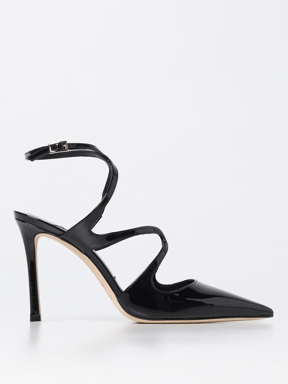 Jimmy Choo Azia Pumps In Patent Leather Black Jimmy Choo High Heel Shoes Aziapump95pat